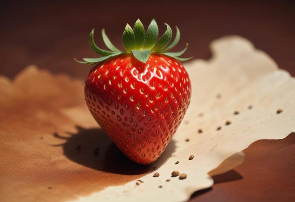 Growing Strawberries Indoors Using A Fresh Strawberry